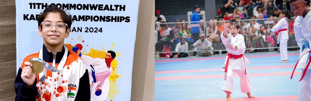 SAI’s Young Prodigy Wins Gold at Commonwealth Karate Championship ...